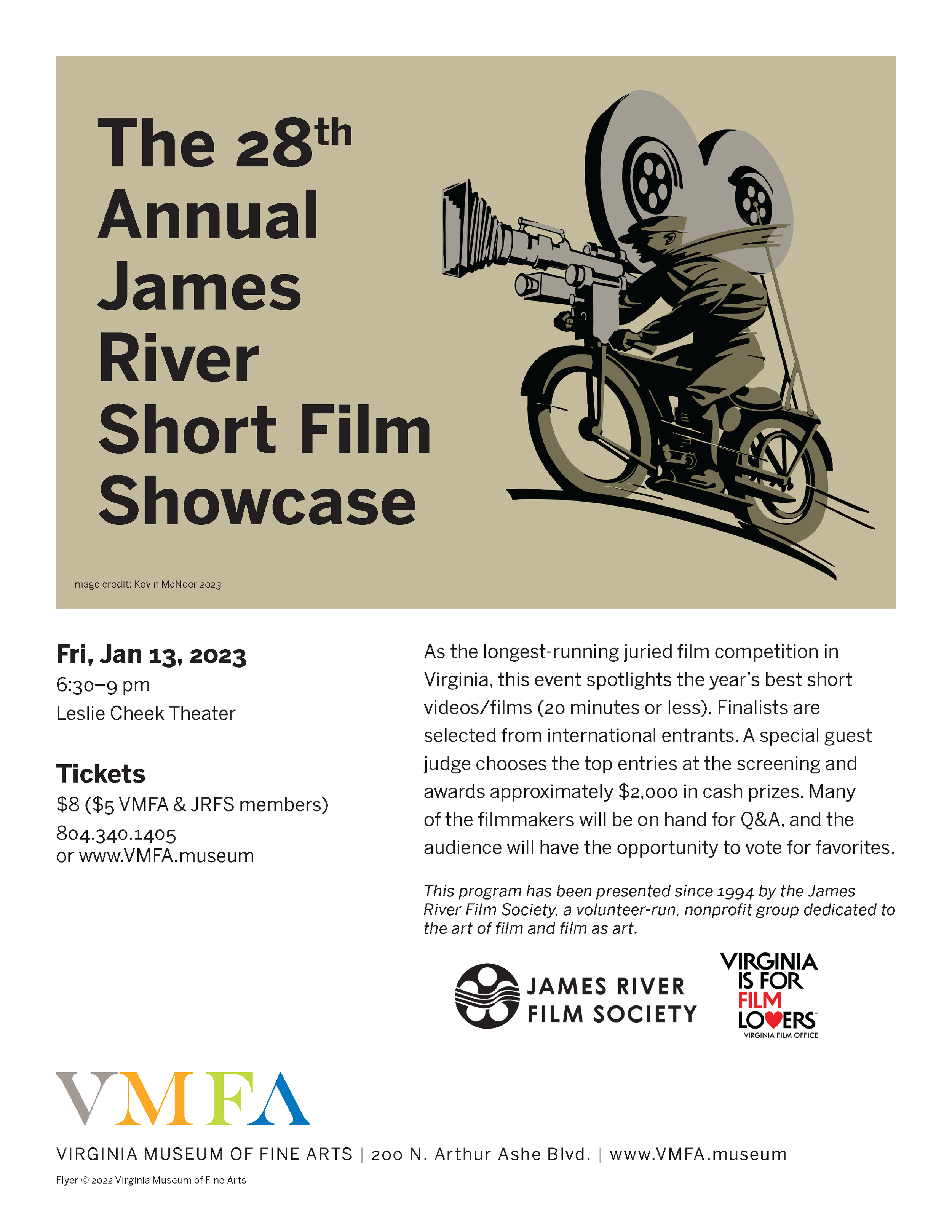 28th Annual James River Short Film Showcase — James River Film Society