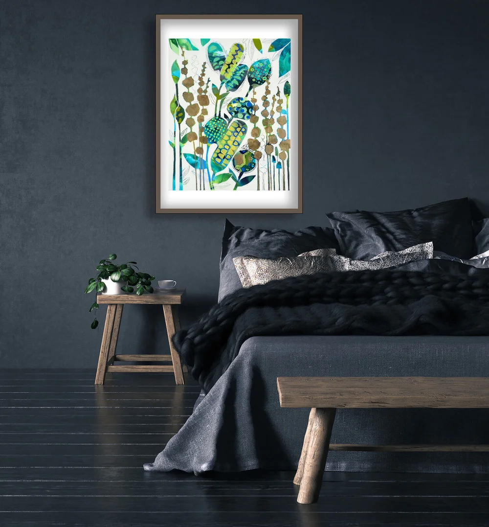 'Botanical Nuance VIII' Square Fine Art Print — Susan Nethercote
