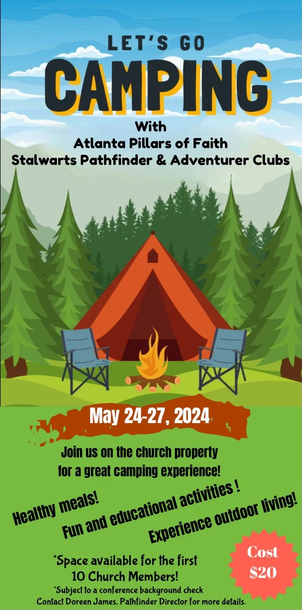 Pathfinder and Adventurer Camping Experience — Atlanta Pillars of Faith ...