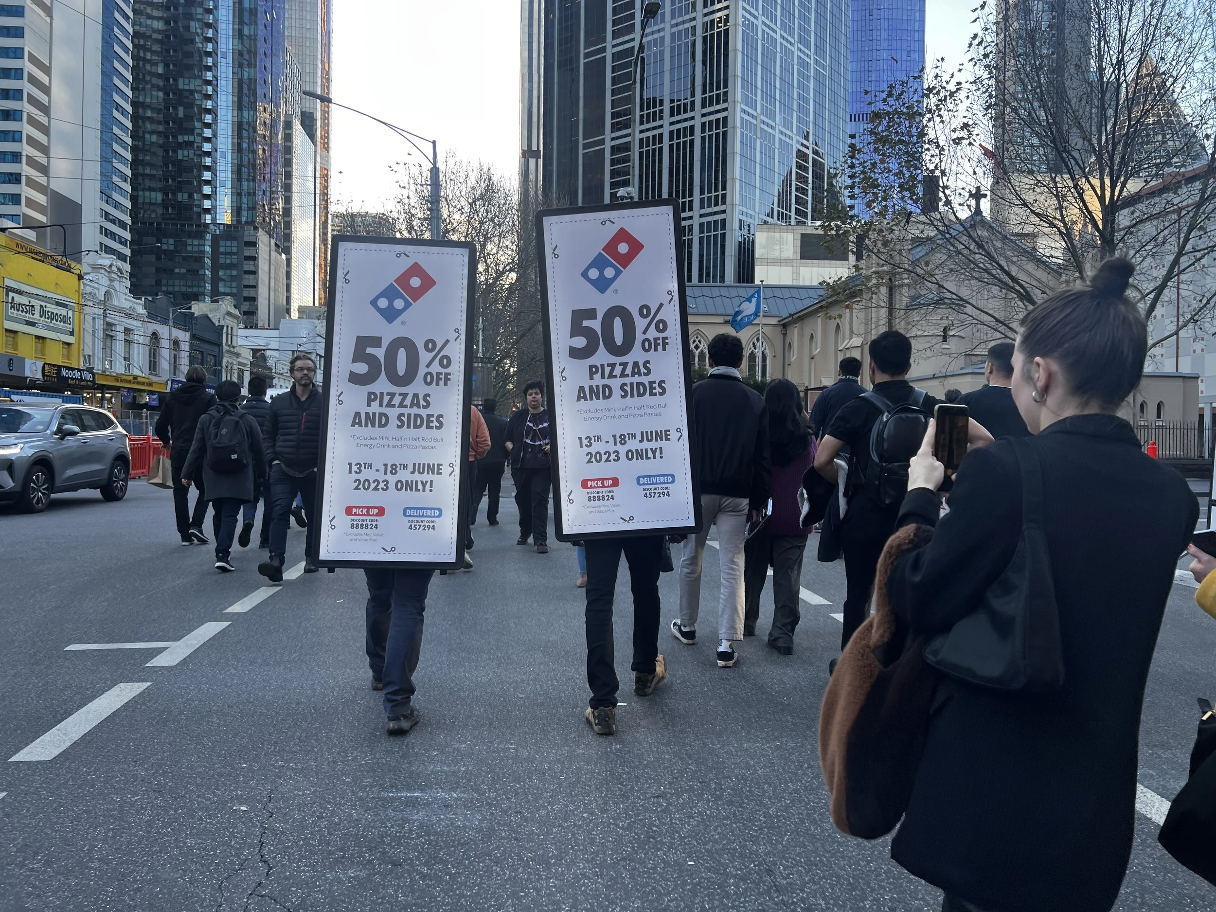 Walking Billboards - Portable Advertising Solutions - Media Dash