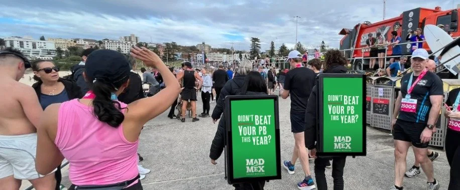 Walk Your Message Anywhere with Digital walking billboards - Media Dash