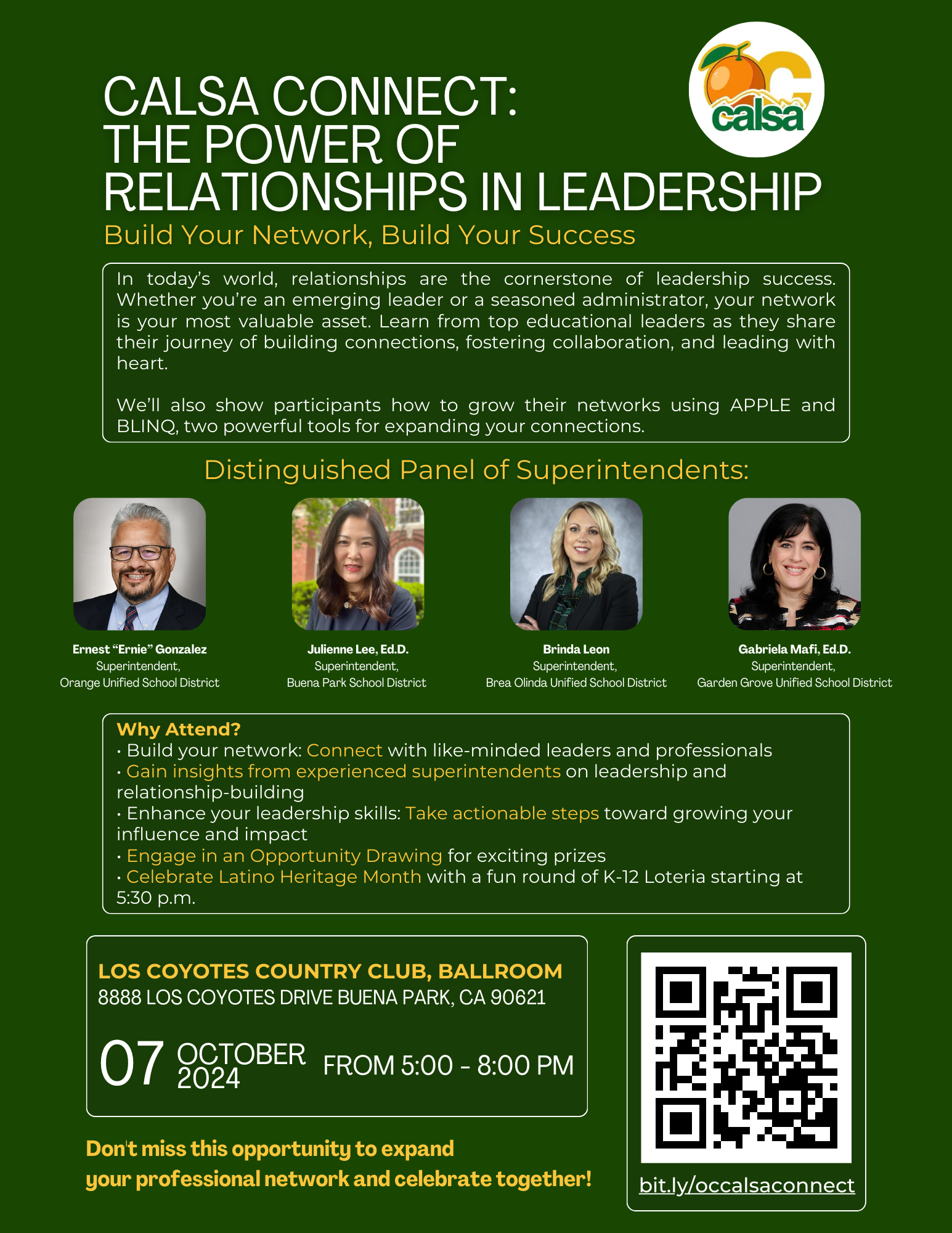 Upcoming Events — CALSA