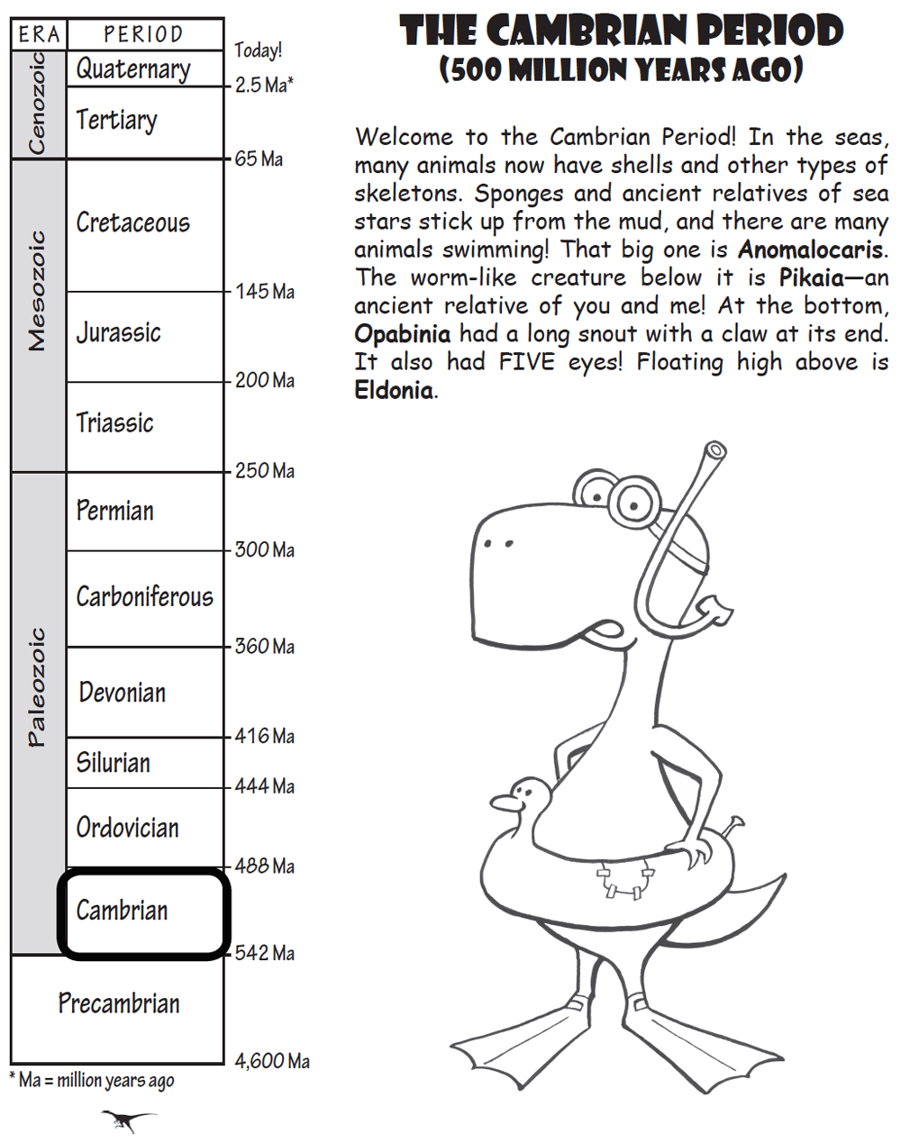 Coloring Activity for Children: Cecil's Colossal Journey Through Time ...