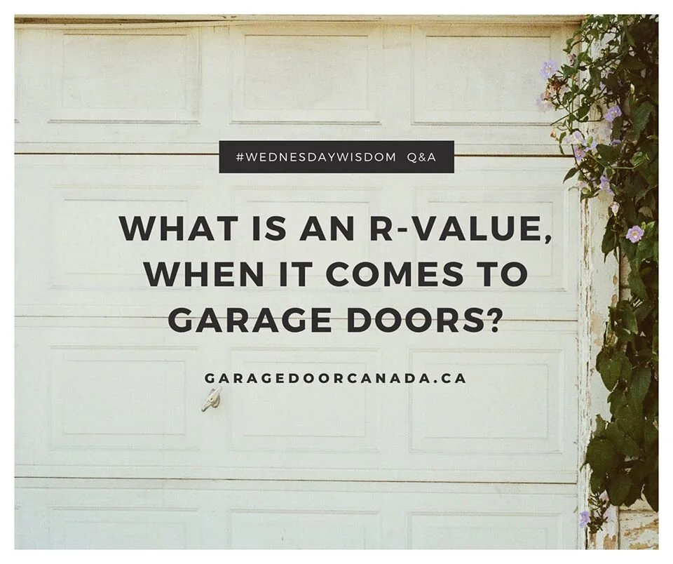 What is an R-value, when it comes to Garage Doors? — Garage Door Canada