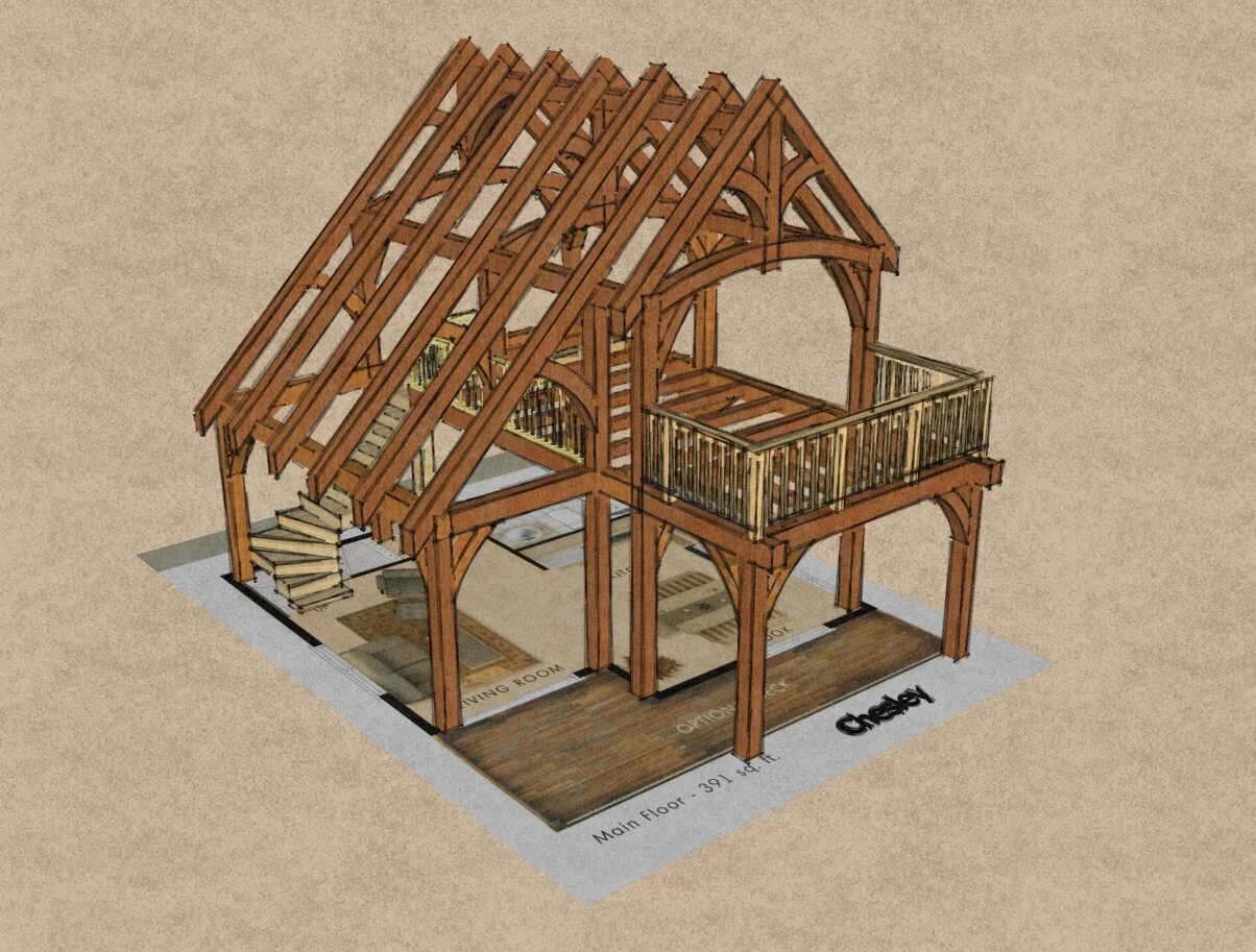 Pre-Designed & Priced Timber Frames — Gibson Timber Frames