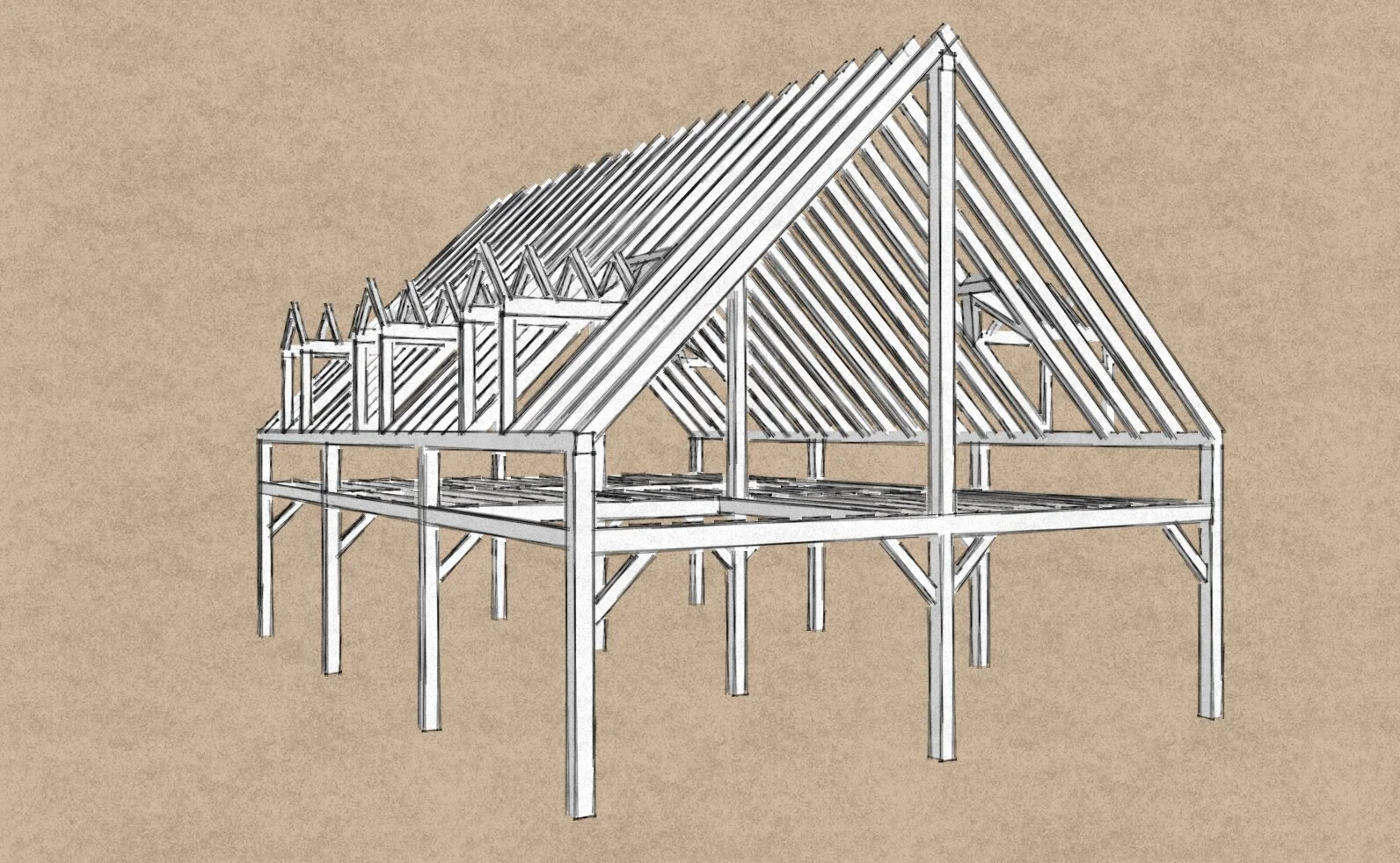Pre-Designed & Priced Timber Frames — Gibson Timber Frames