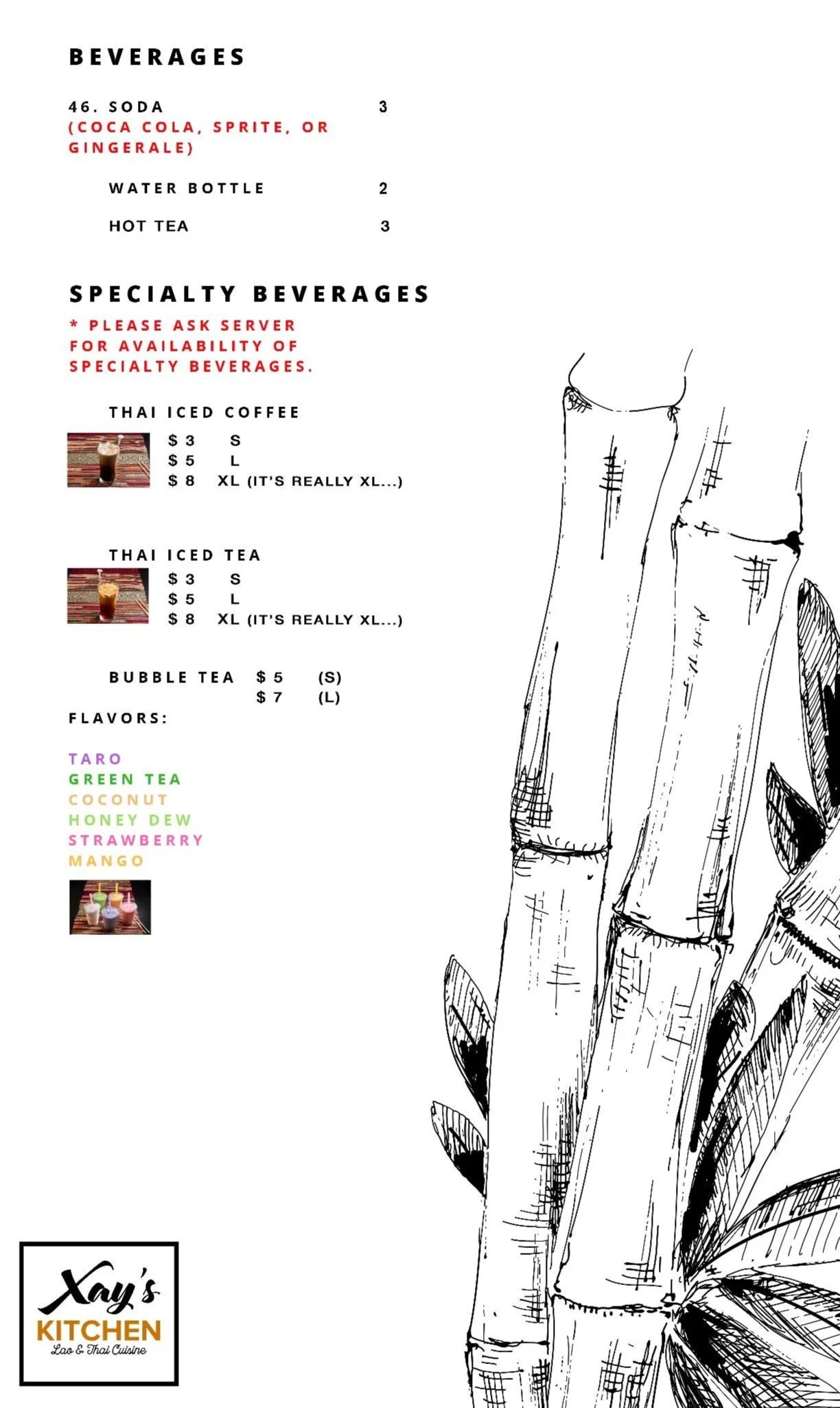 Menu — Xay's Kitchen