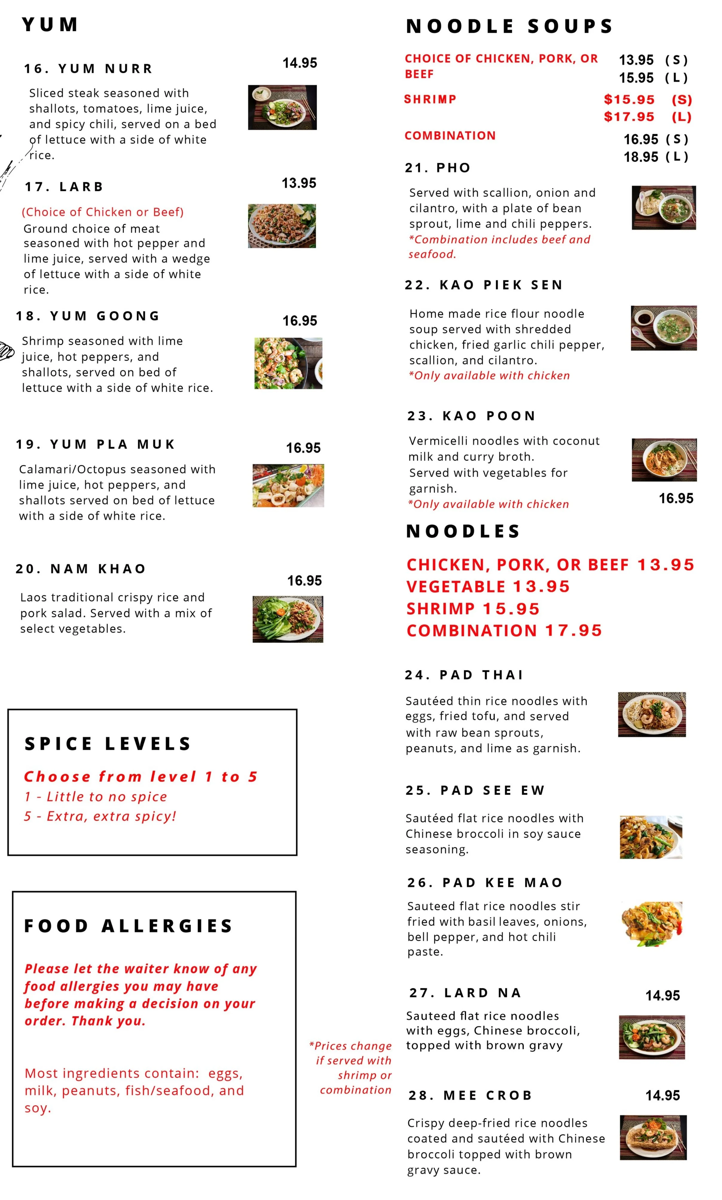 Menu — Xay's Kitchen