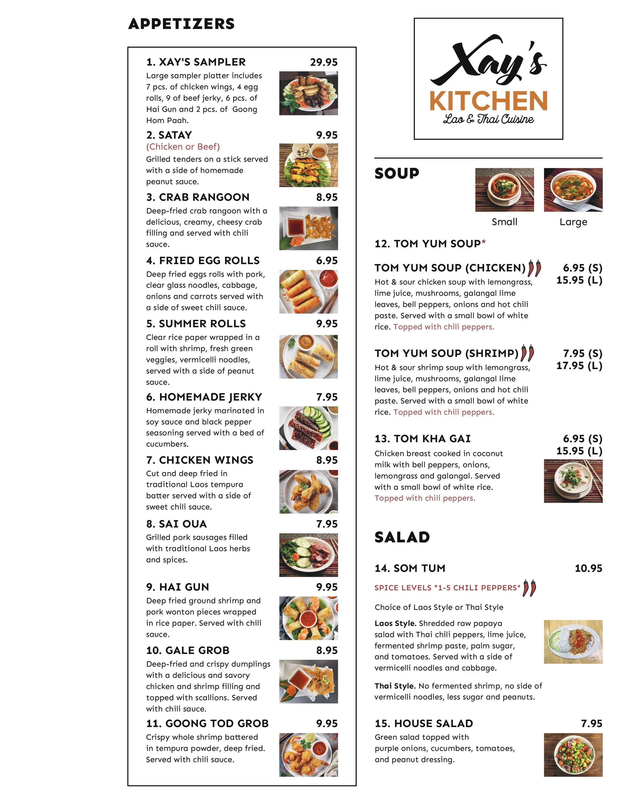 Menu — Xay's Kitchen