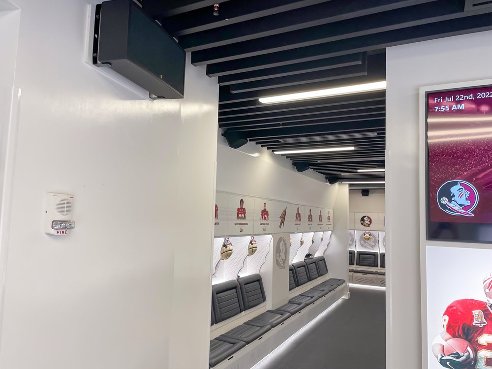 Cannon C6's Provide The Hype For FSU’s New Football Locker Room — 1 SOUND