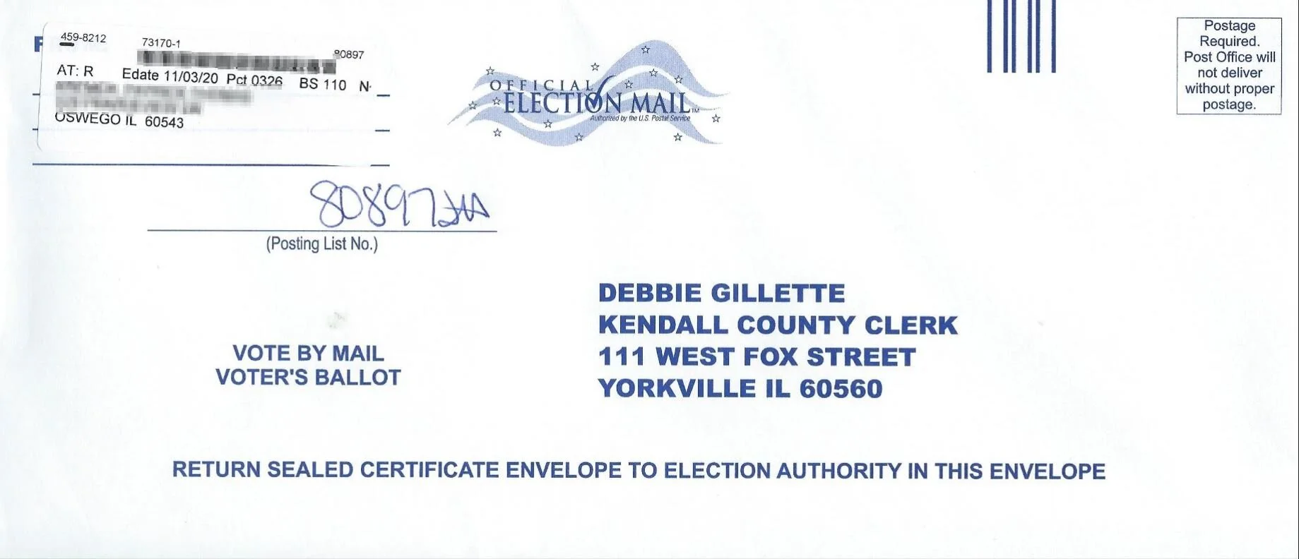 Vote by Mail — Kendall County Democrats