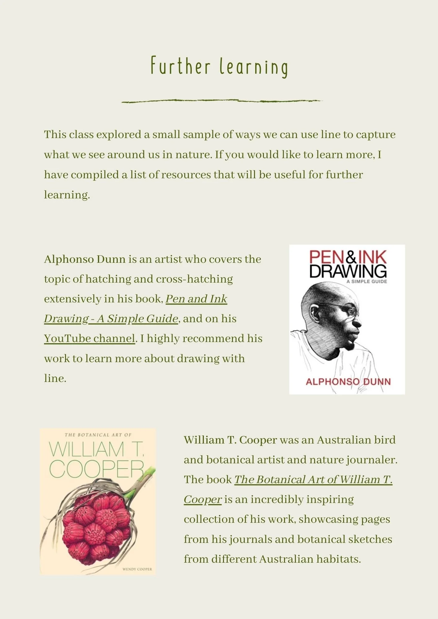 Using simple lines — Journaling with Nature