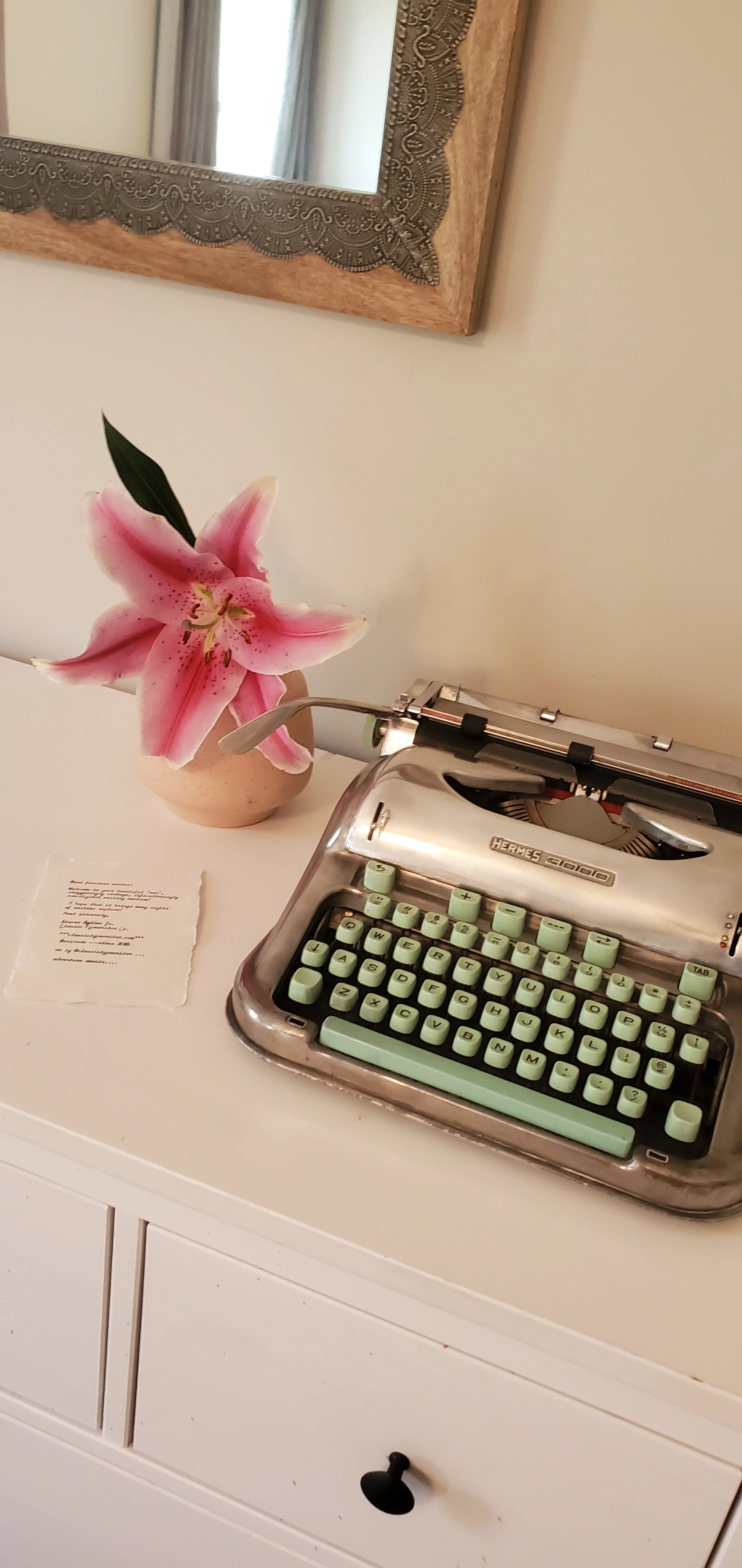 Hermes 3000 vintage typewriter with case and manual, serviced, ready to ...