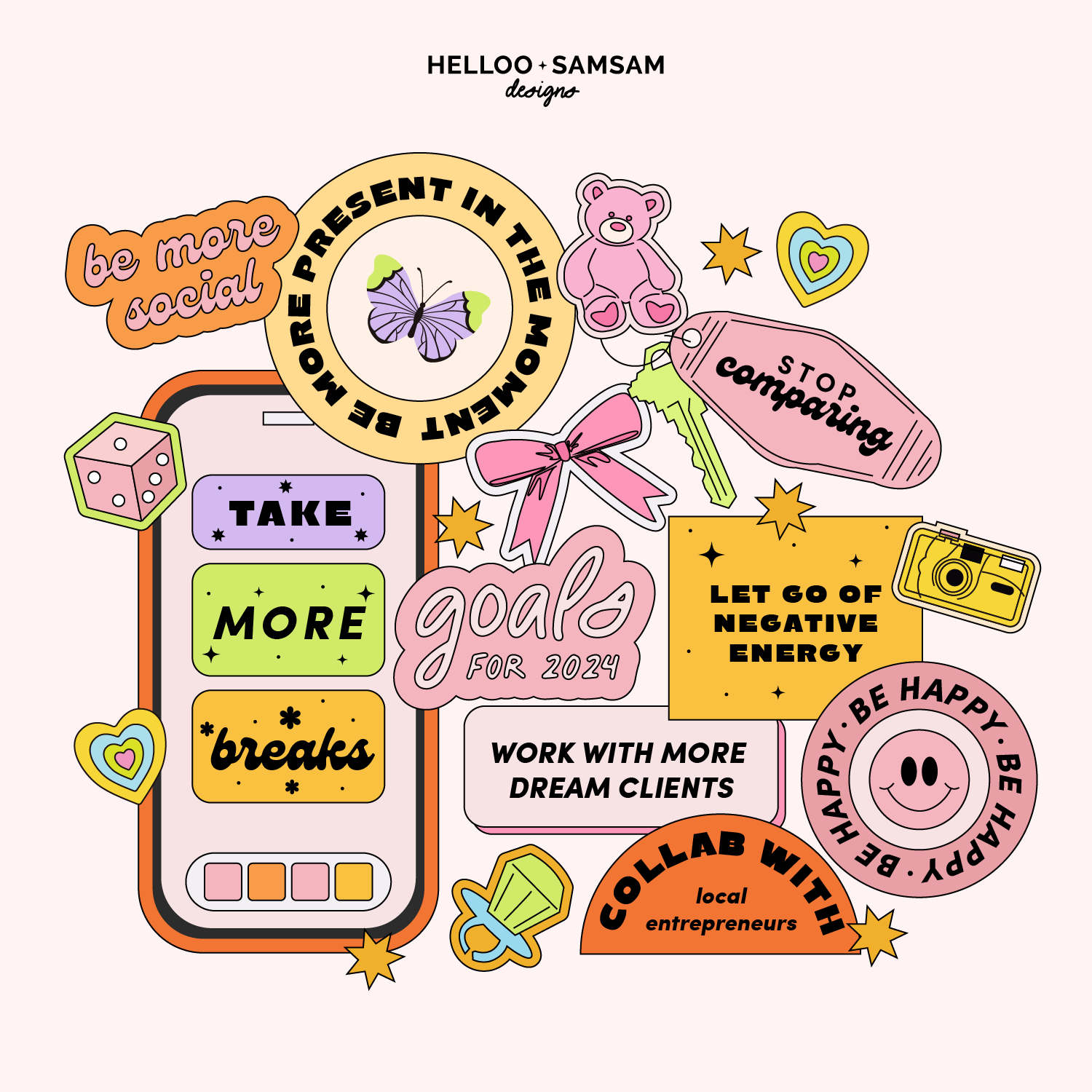 2024 Vision Board — Helloo SamSam Designs