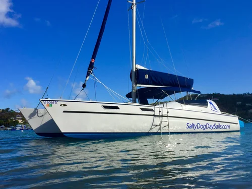 St. John Sailing Catamaran Bad Dog — Salty Dog Day Sails