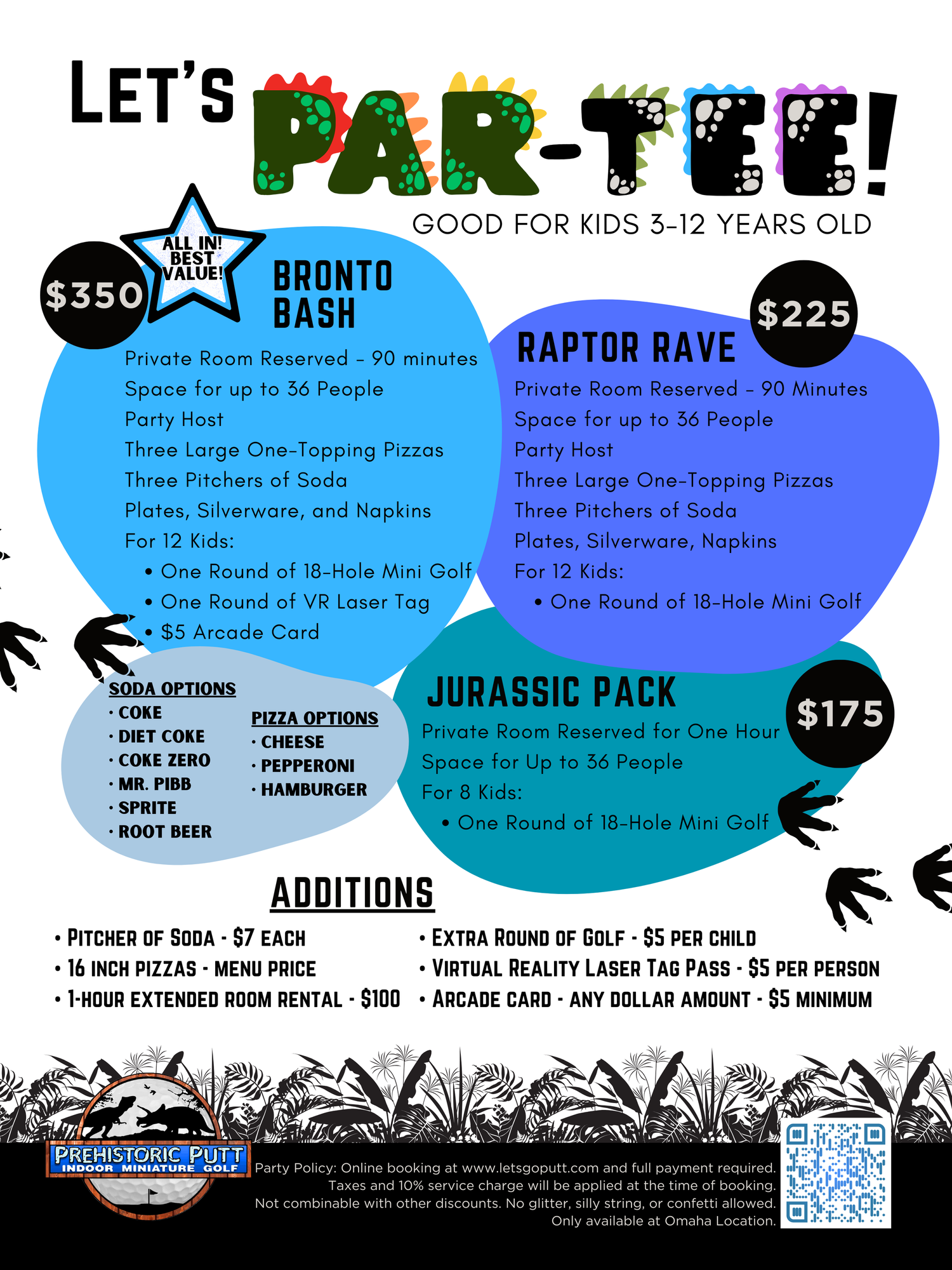 PP120 Kid's Birthday Request Form | Plan a Party Today — Let's Go Putt!