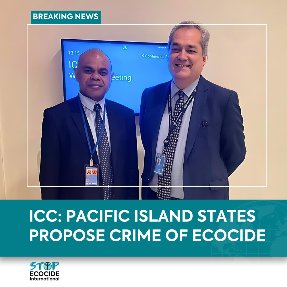 Mass destruction of nature reaches International Criminal Court (ICC ...