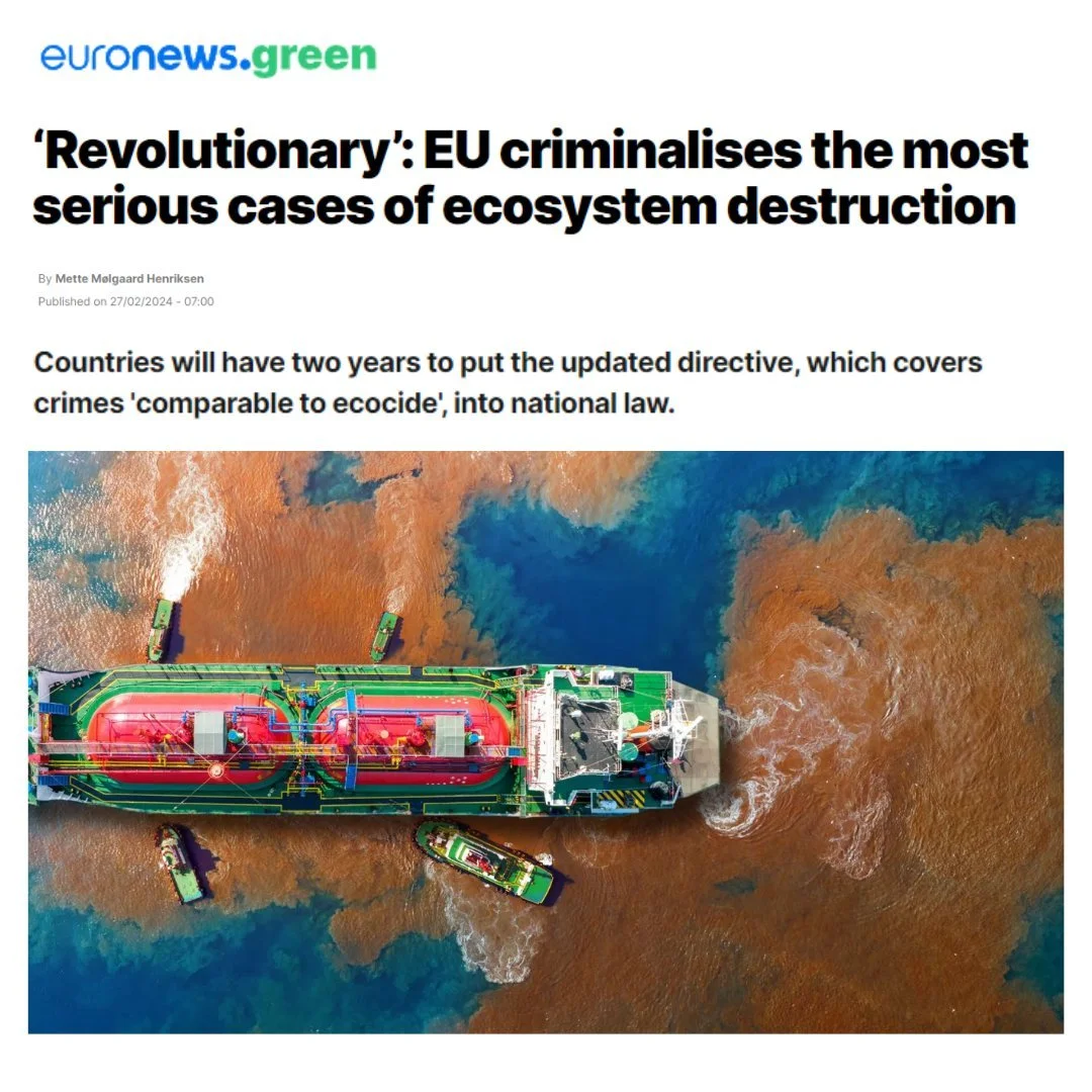 News articles — Stop Ecocide International