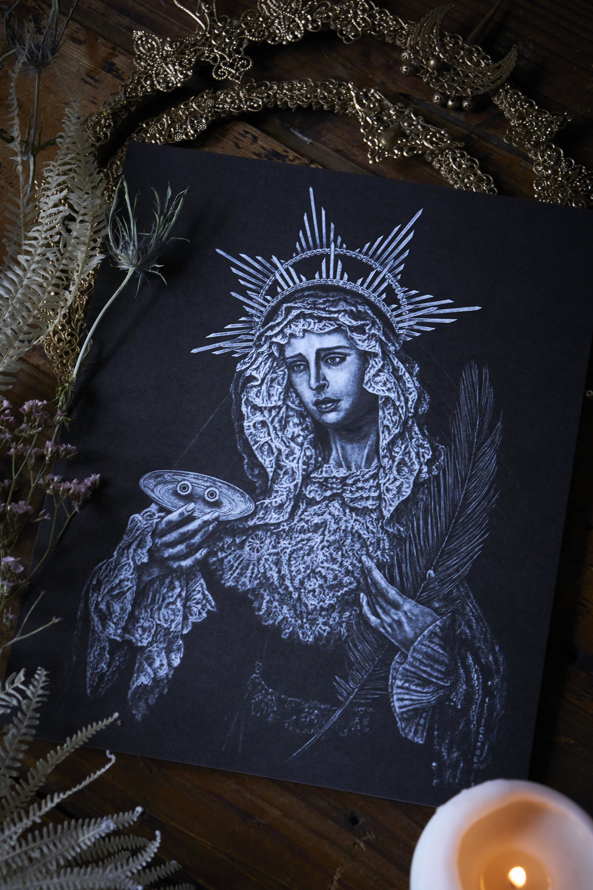 Gold Sacred Heart Mirrors — Sideshow Gallery