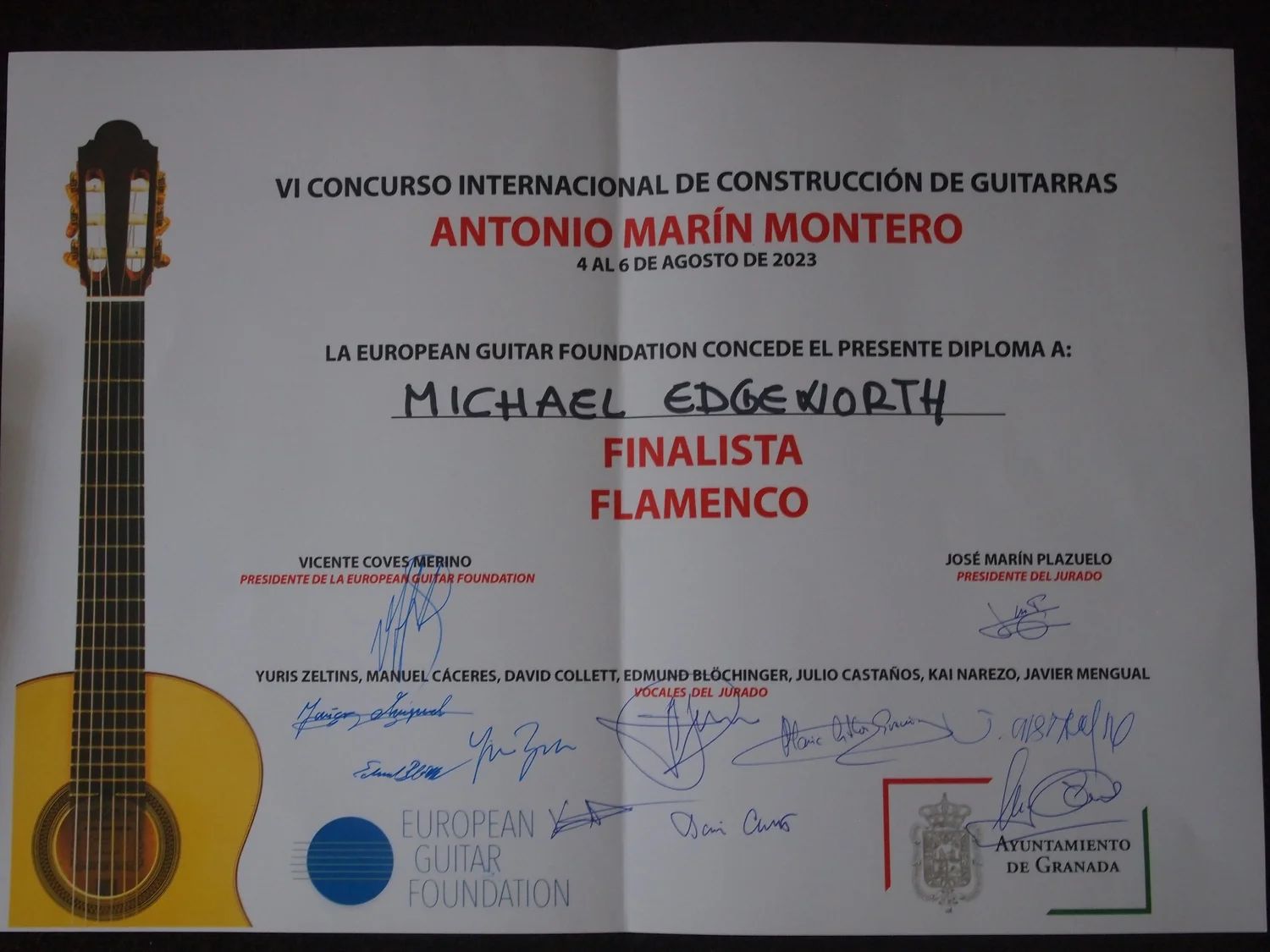 Examples of Work — Michael Edgeworth Guitars