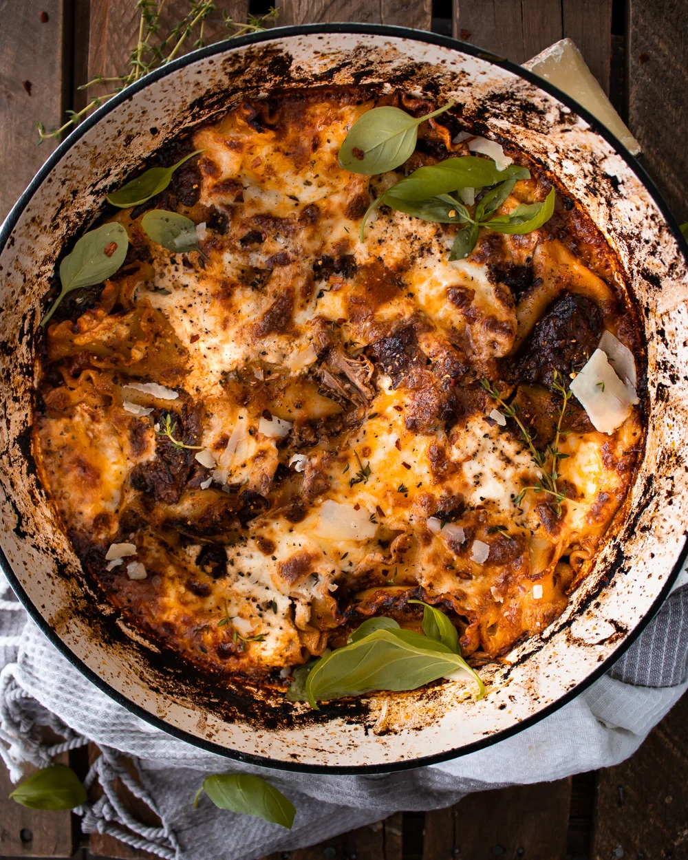 Short Rib Skillet Lasagna — Inspired With A Twist
