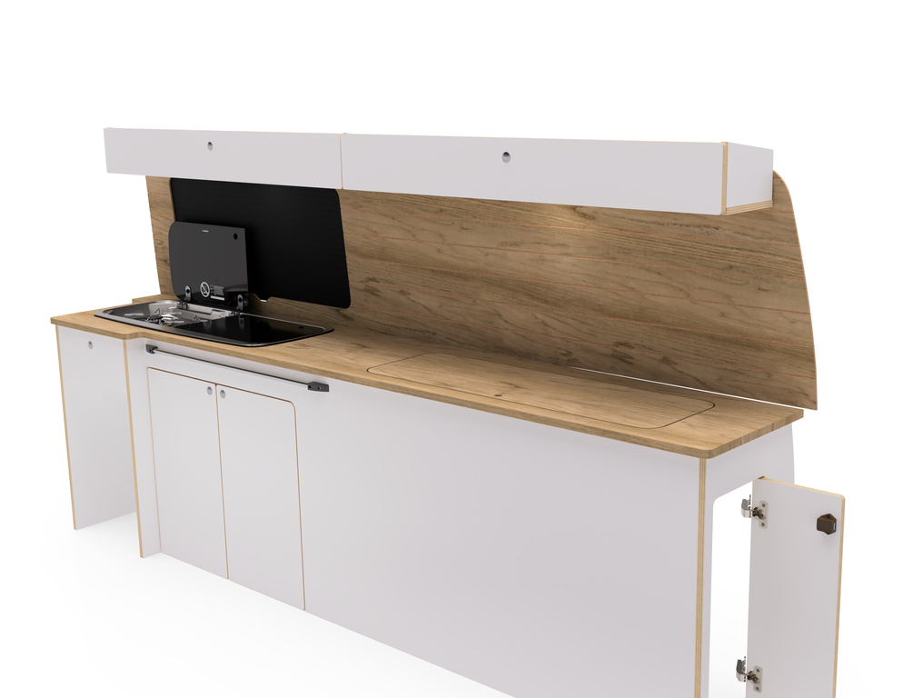 Slimline RIB 130 SWB T5 T6 Kitchen Kits - Oak Worktop, choice of 450 ...