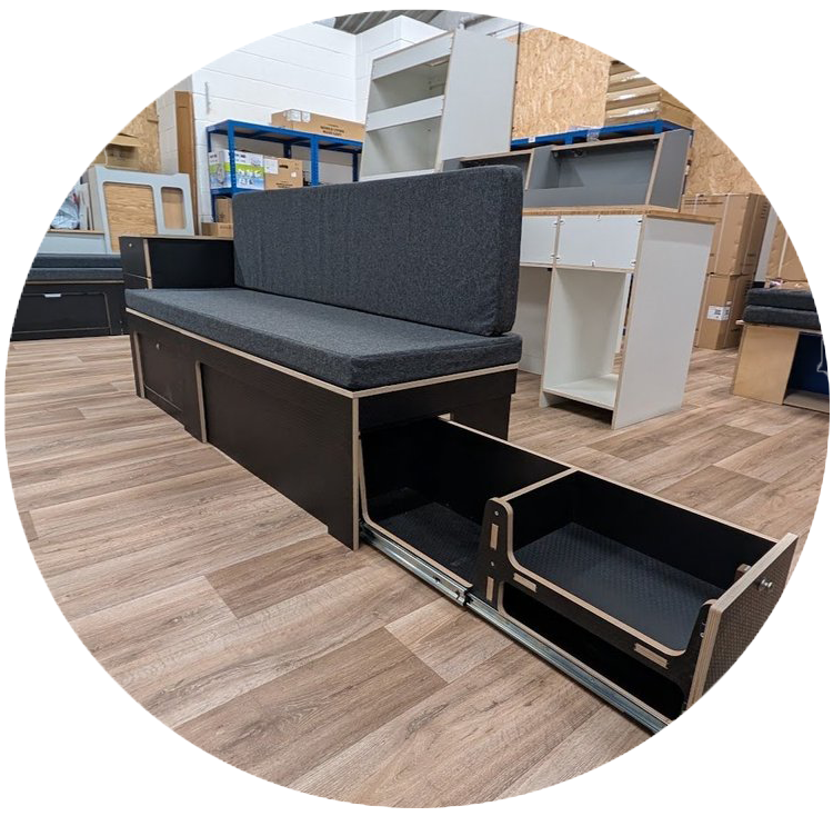 Sliding Bed with Drawers! — Van Furniture