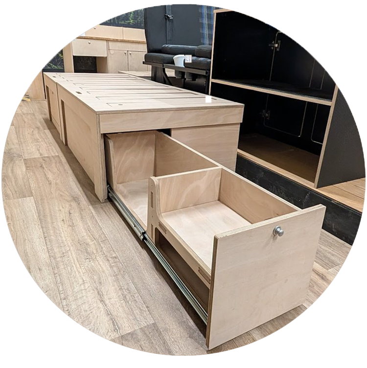 Sliding Bed with Drawers! — Van Furniture