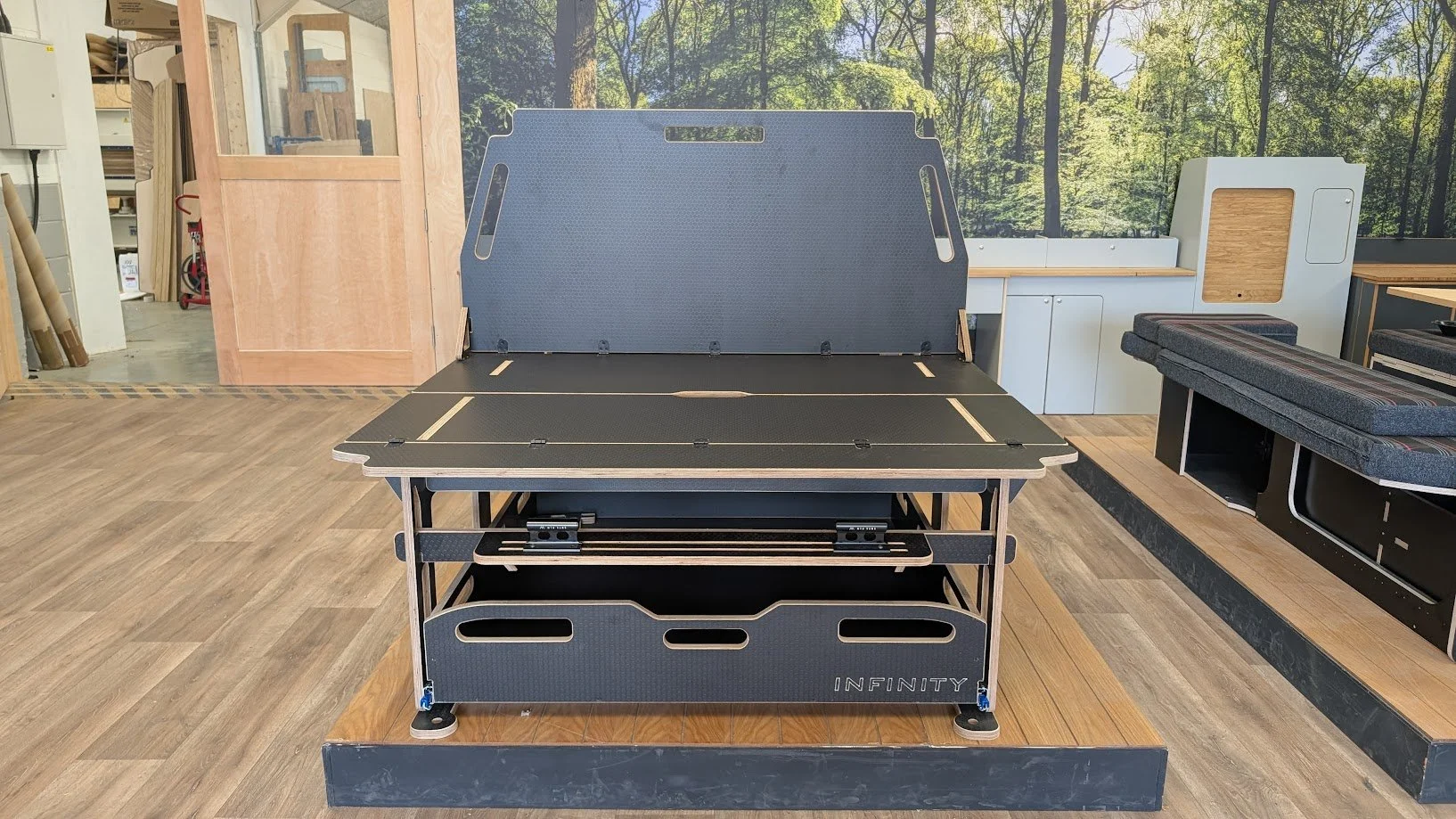 VW Kombi Van Ply Sliding Bed Kit — Van Furniture