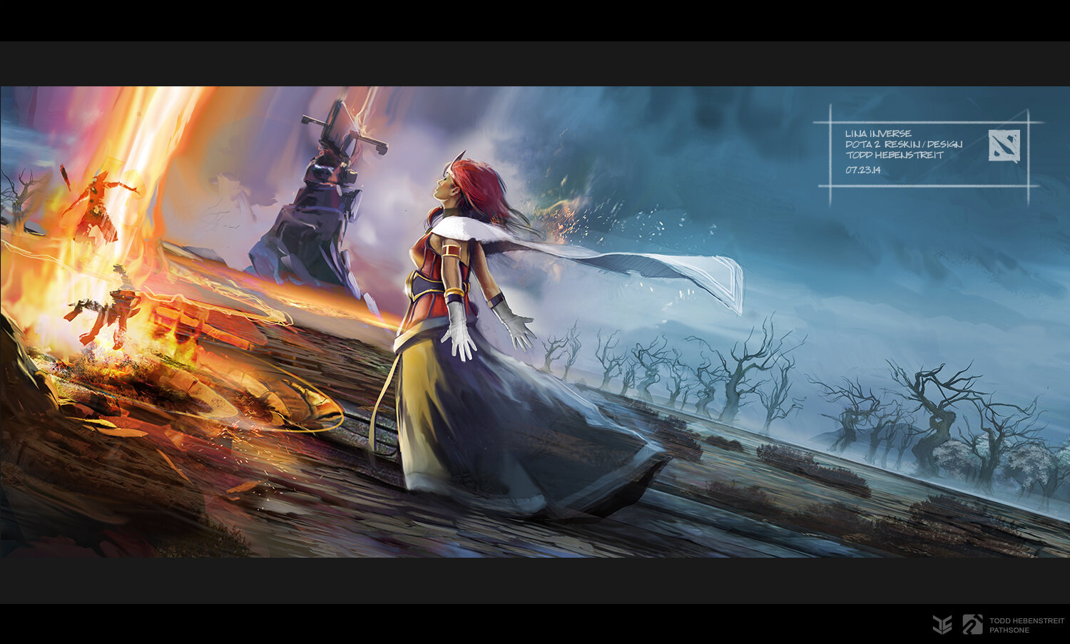 Lina Inverse Dota Sketch