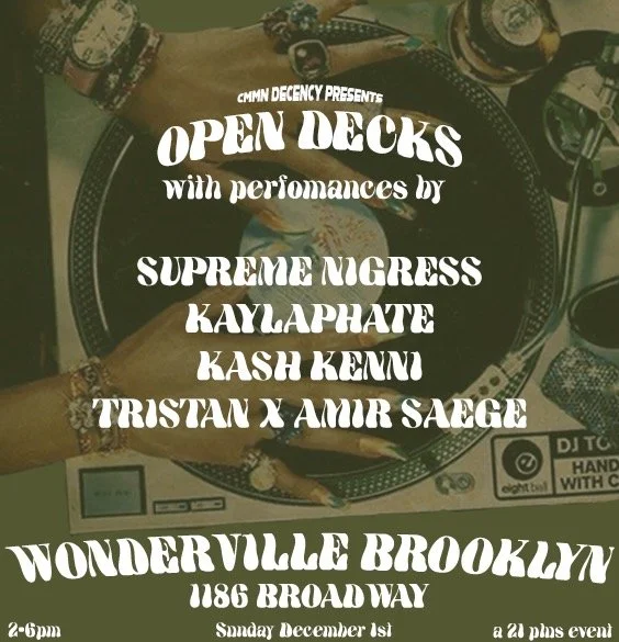 Common Decency: Open Decks! — WONDERVILLE