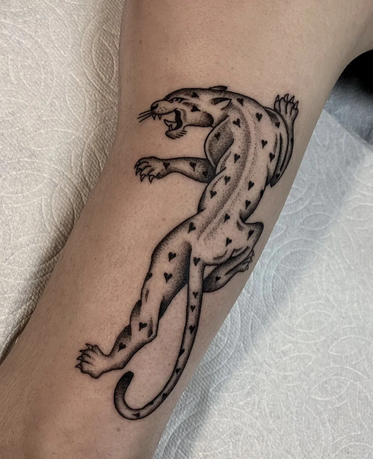 Traditional Cheetah Tattoo