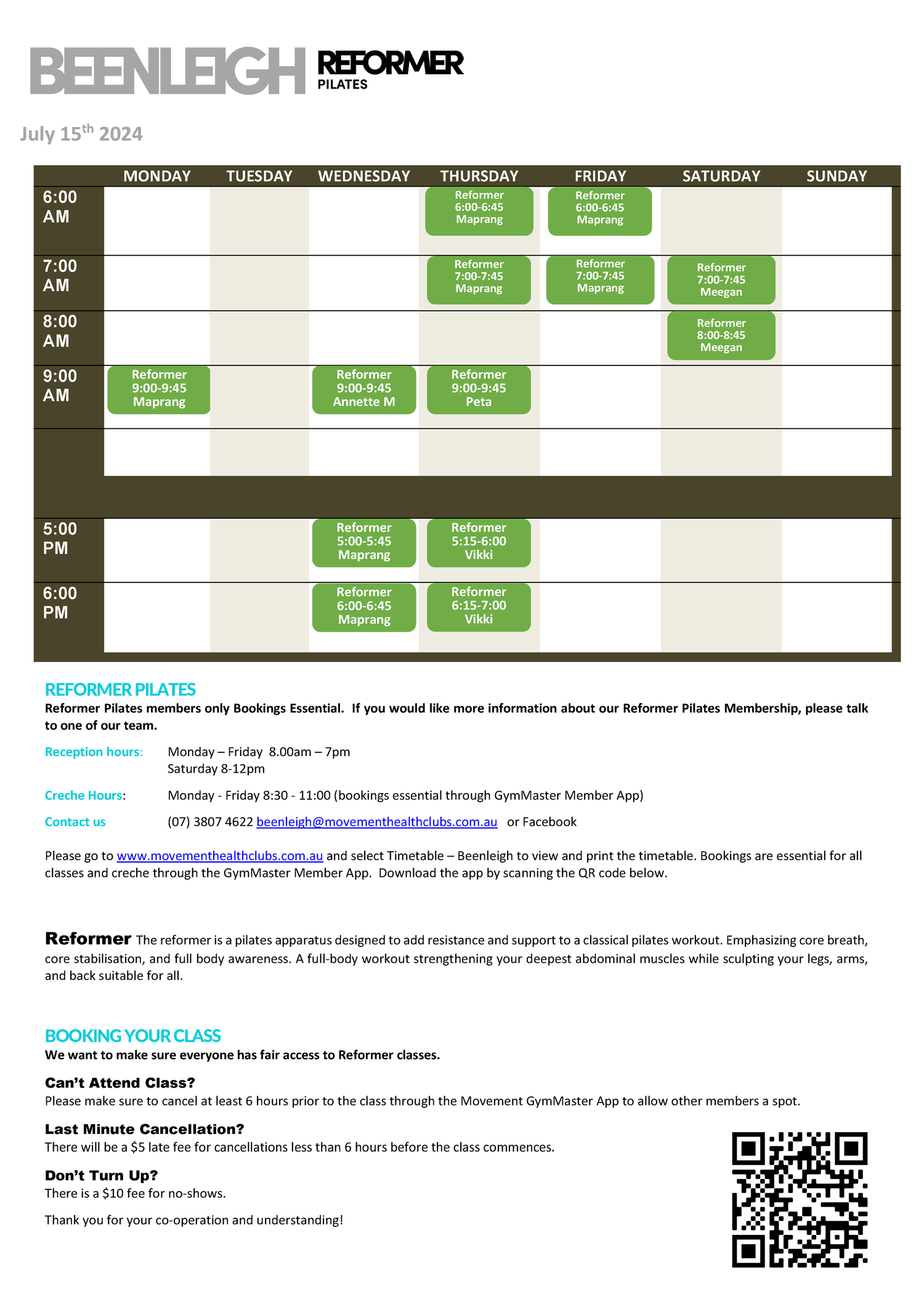 Beenleigh Group Fitness — Movement Health Clubs