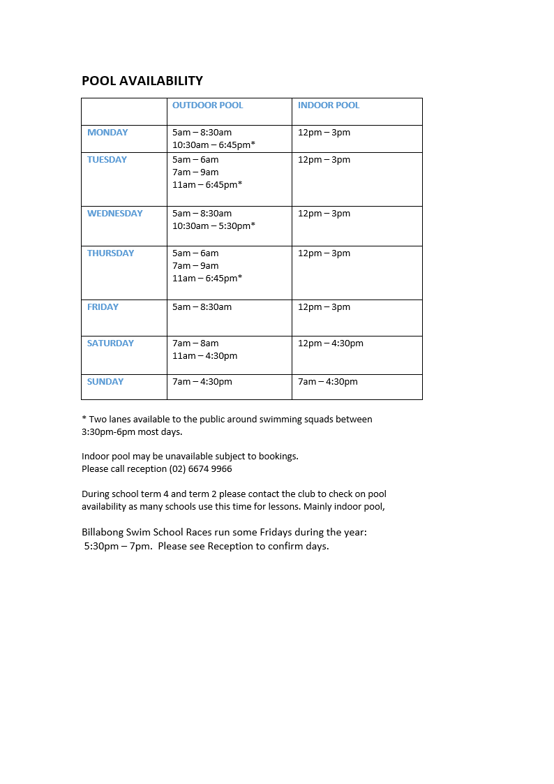 Pools — Movement Health Clubs