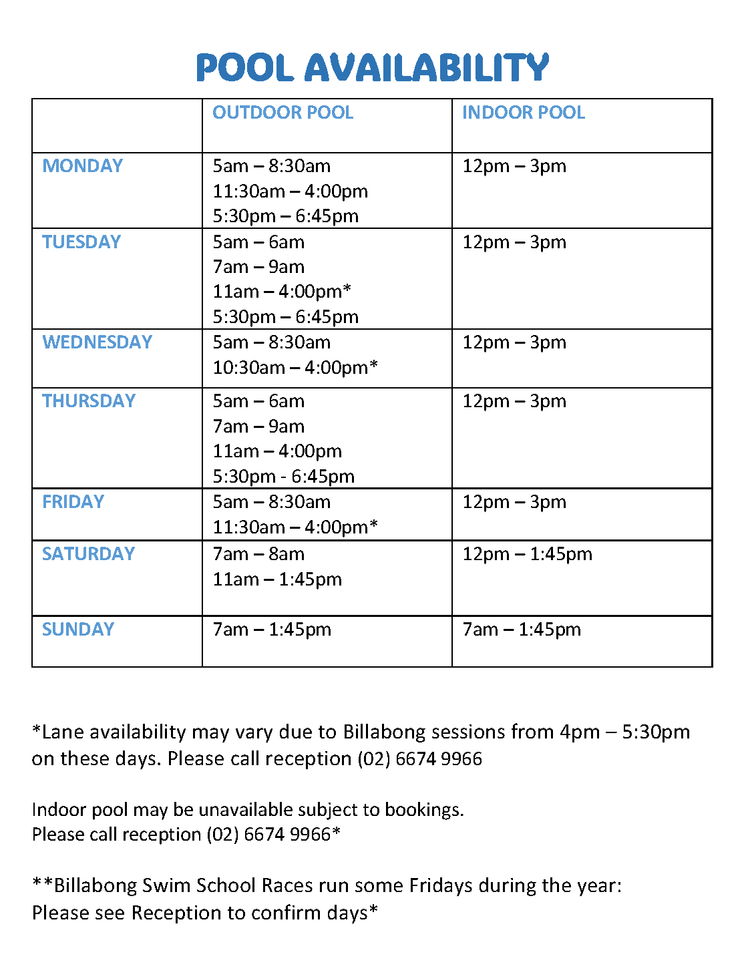 Pools — Movement Health Clubs