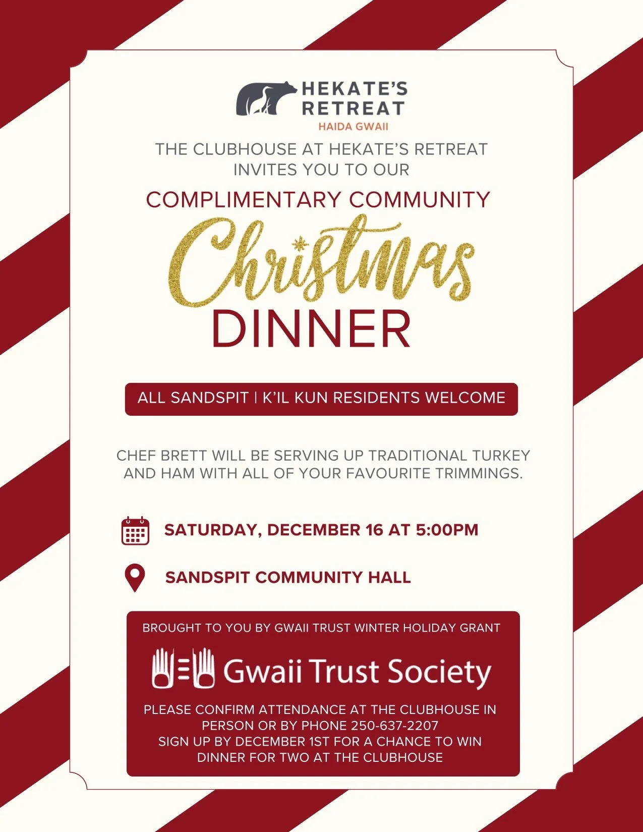 Events Calendar — Sandspit Community Society