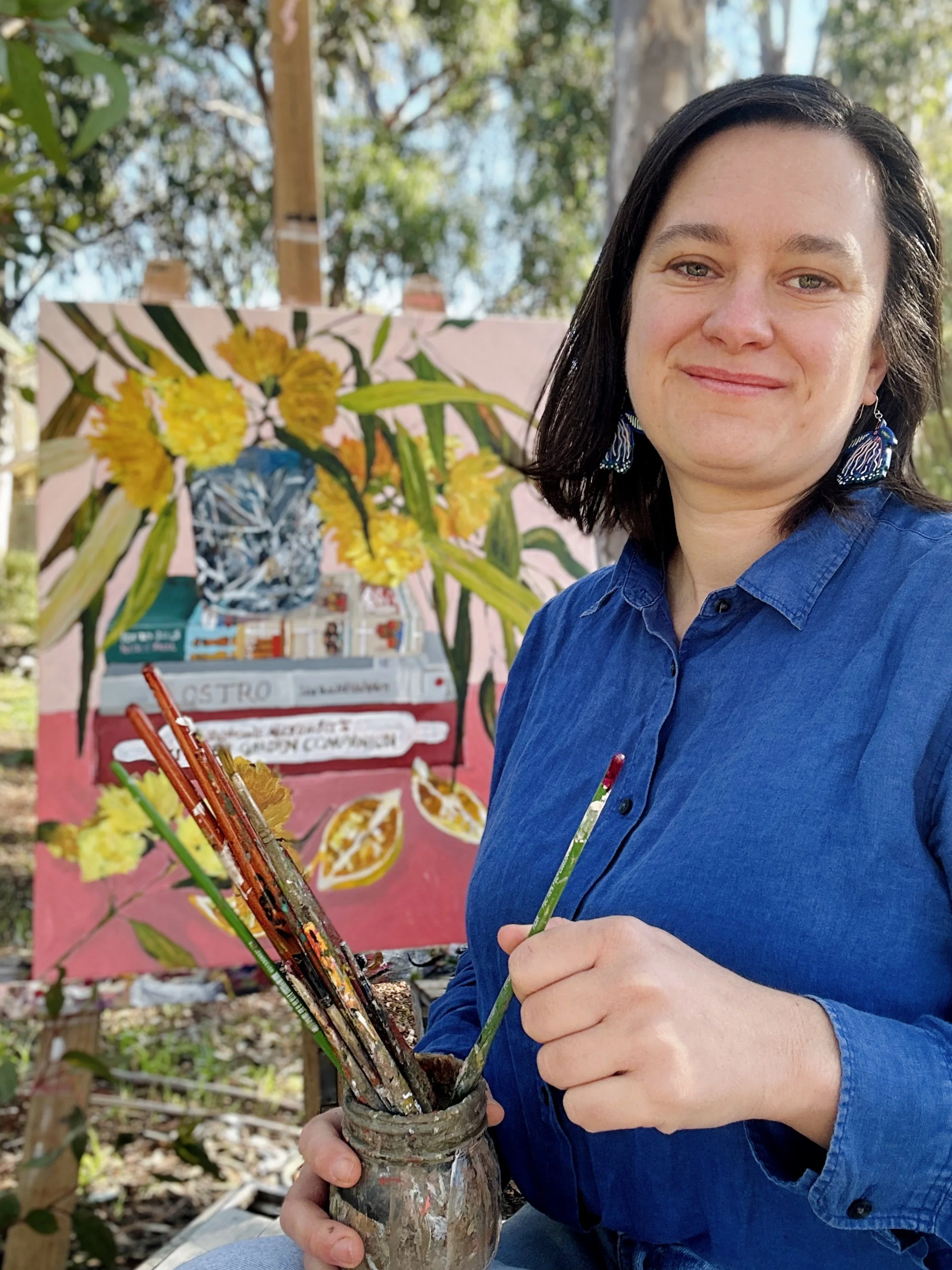 Floral painting workshop at 302 Flower Farm — Emily Raubenheimer