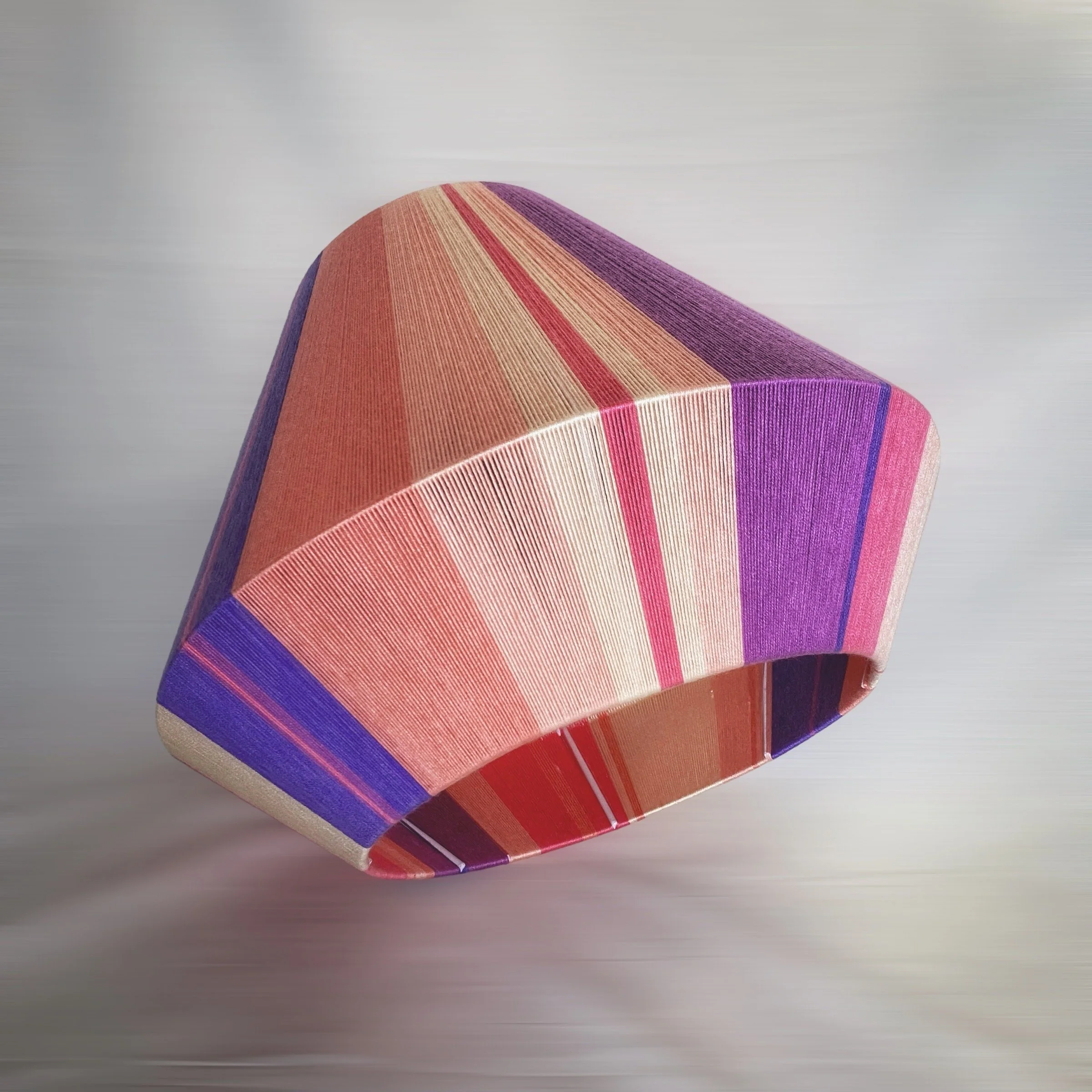 handwoven yarn lampshade — Caterina's Creative Corner