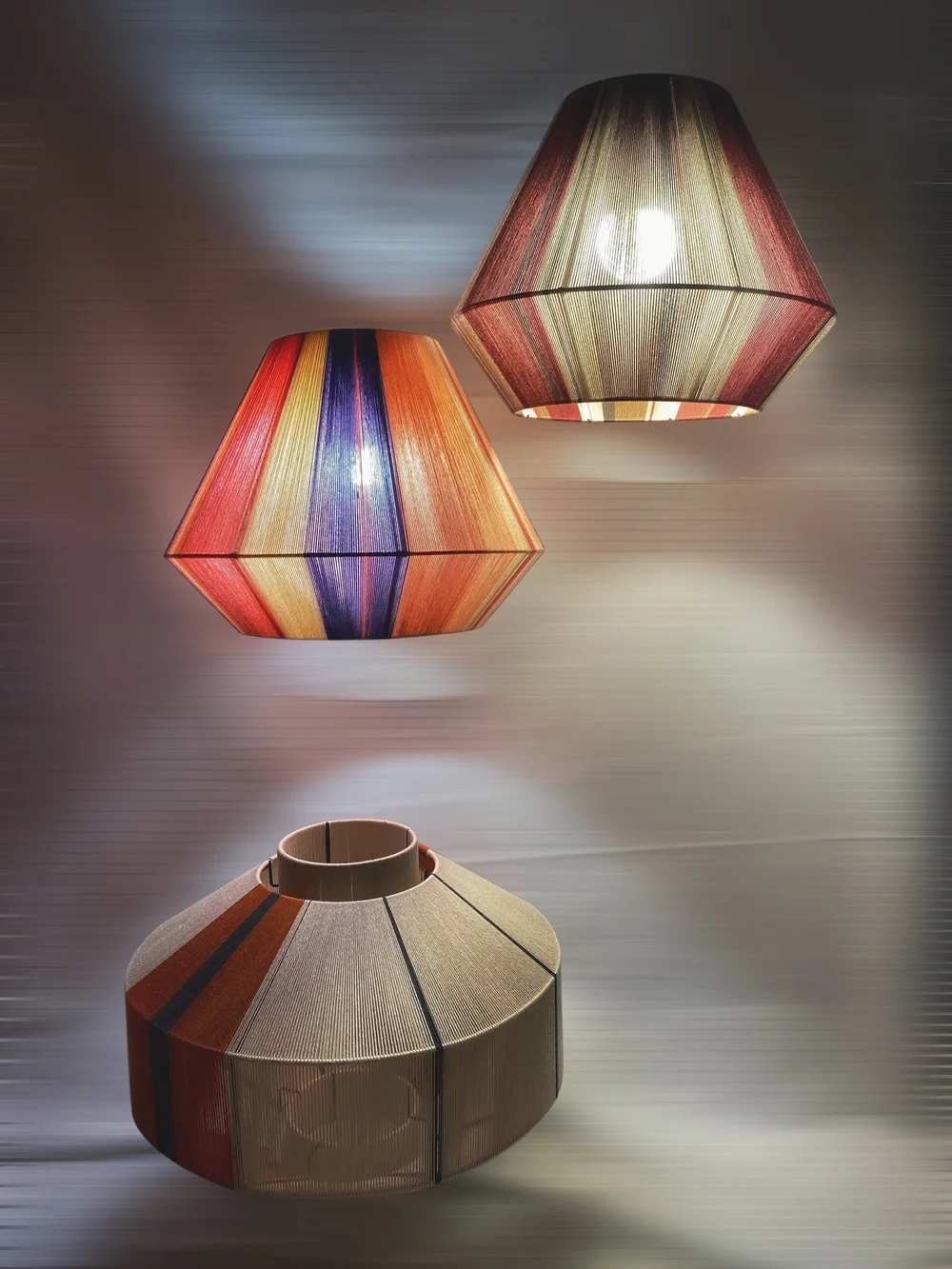 handwoven yarn lampshade — Caterina's Creative Corner
