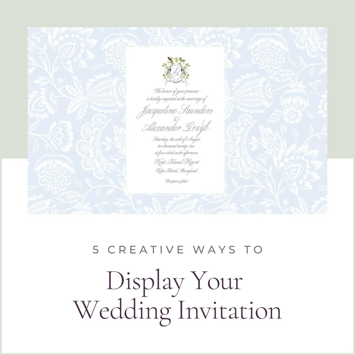 Turnage + Watts I Wedding Invitations + Design I Annapolis Maryland