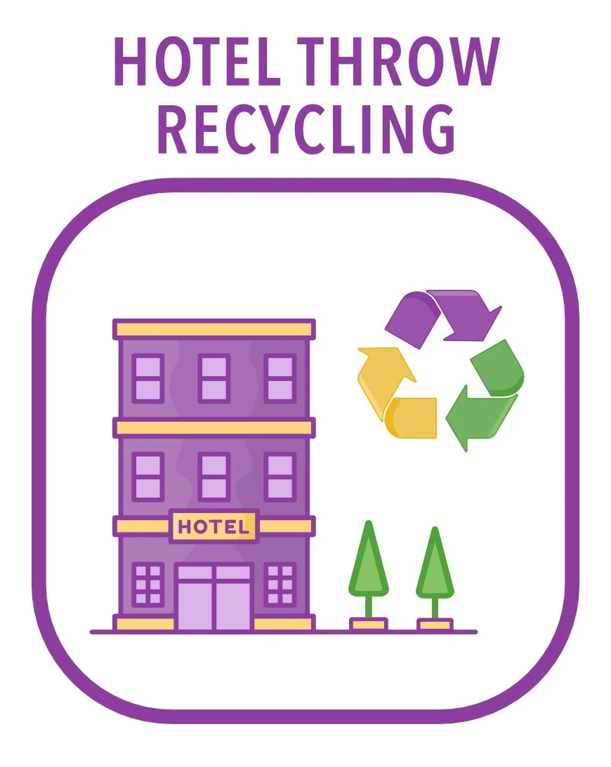 Hotel Throw Recycling — Grounds Krewe