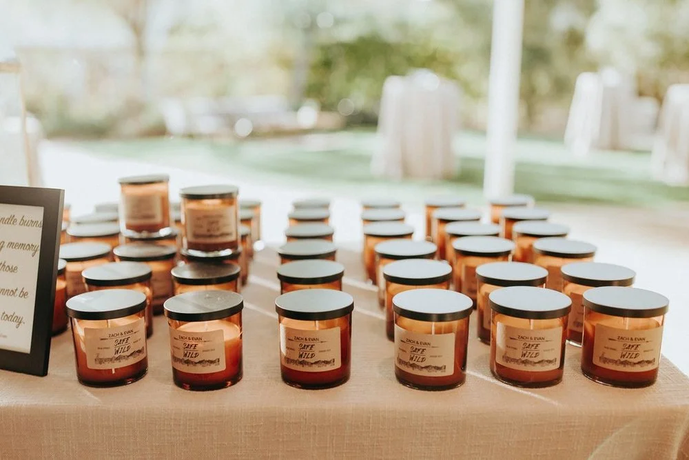 Custom wedding candles online
