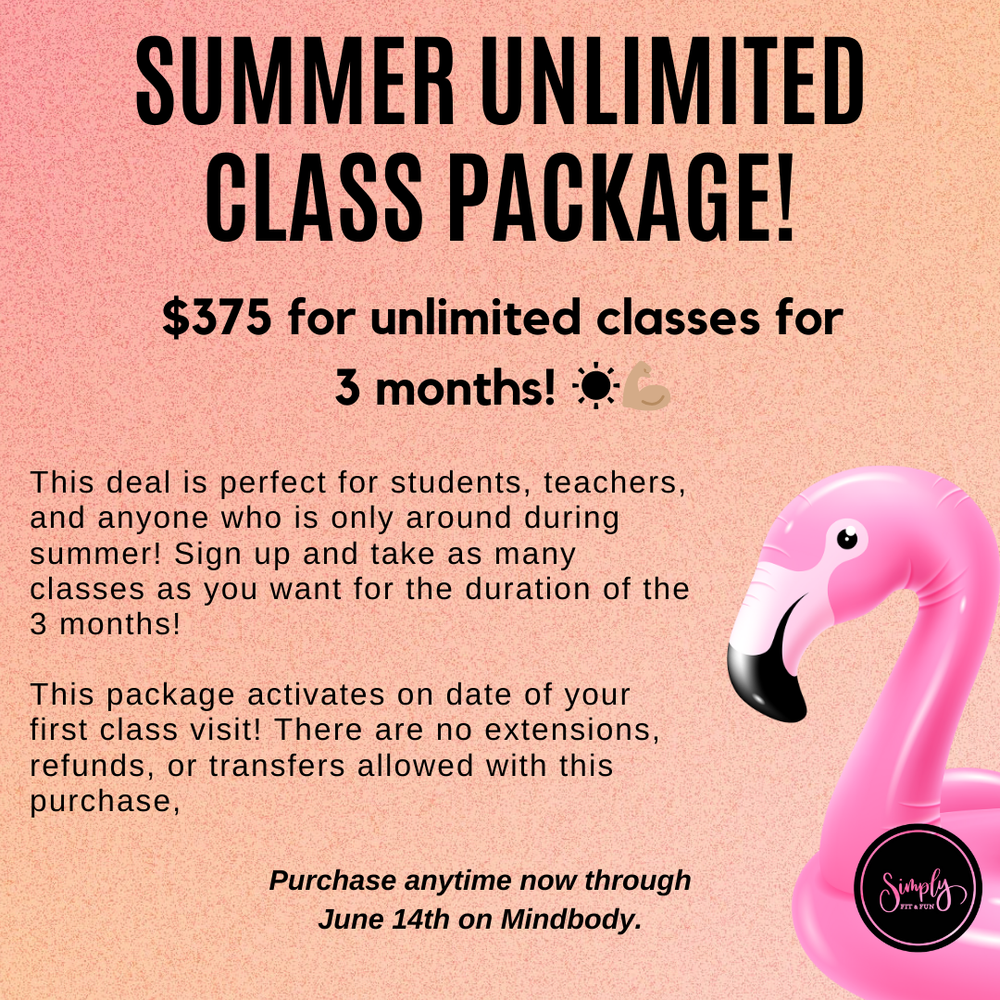 Class Pricing — Simply Fit & Fun