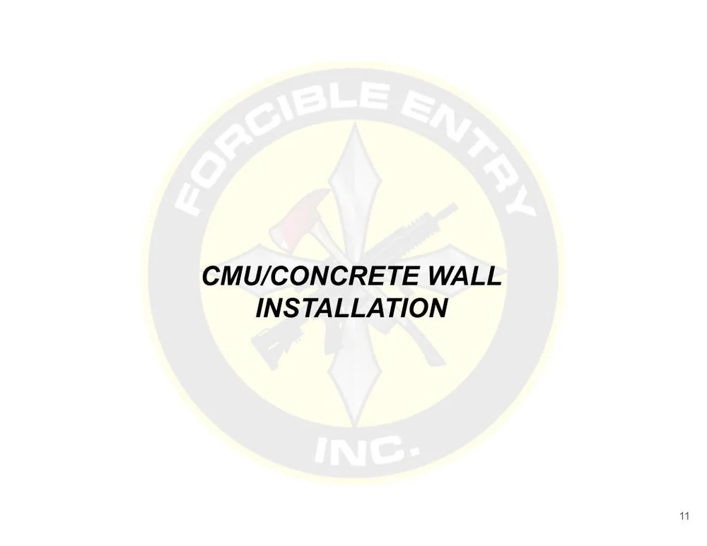 VES Installation Manual — Forcible Entry, Inc.