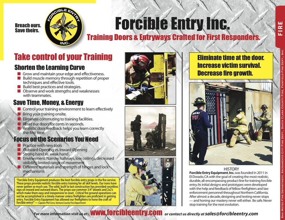 CFED Product Sheet — Forcible Entry, Inc.