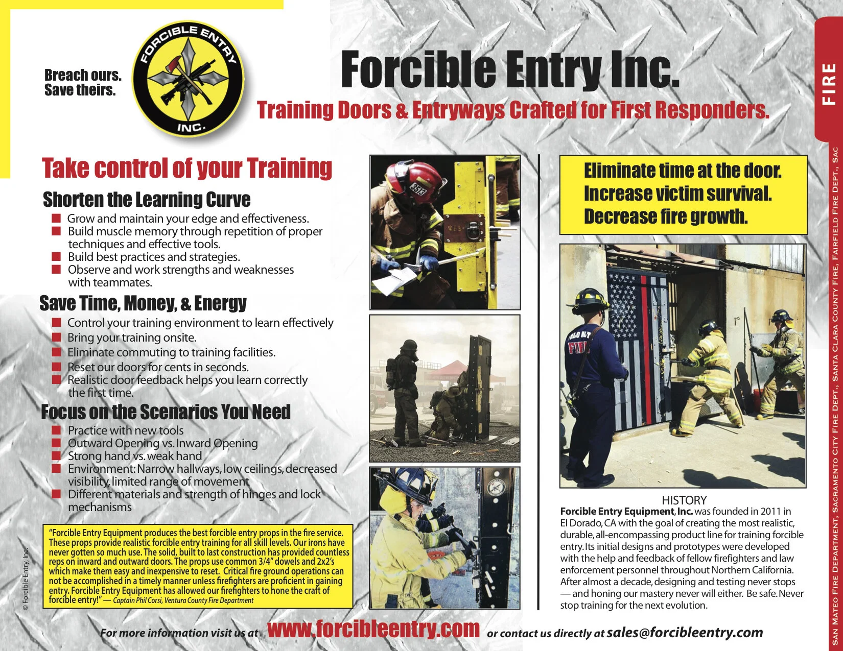 CFED Product Sheet — Forcible Entry, Inc.