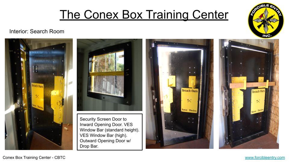 Forcible Entry Inc Conex Box Training Center Breaching Fire Truck SWAT ...