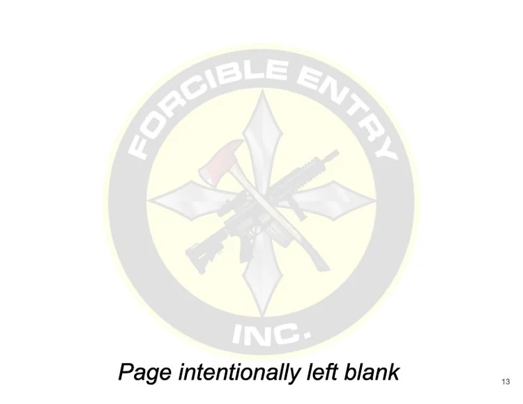 CFED-DM Installation Manual — Forcible Entry, Inc.