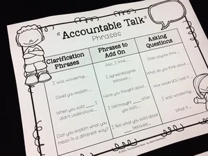 Teaching Your Students to Use Accountable Talk — THE CLASSROOM NOOK