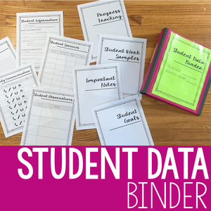 How to Set Up a Simple Student Data Binder — THE CLASSROOM NOOK